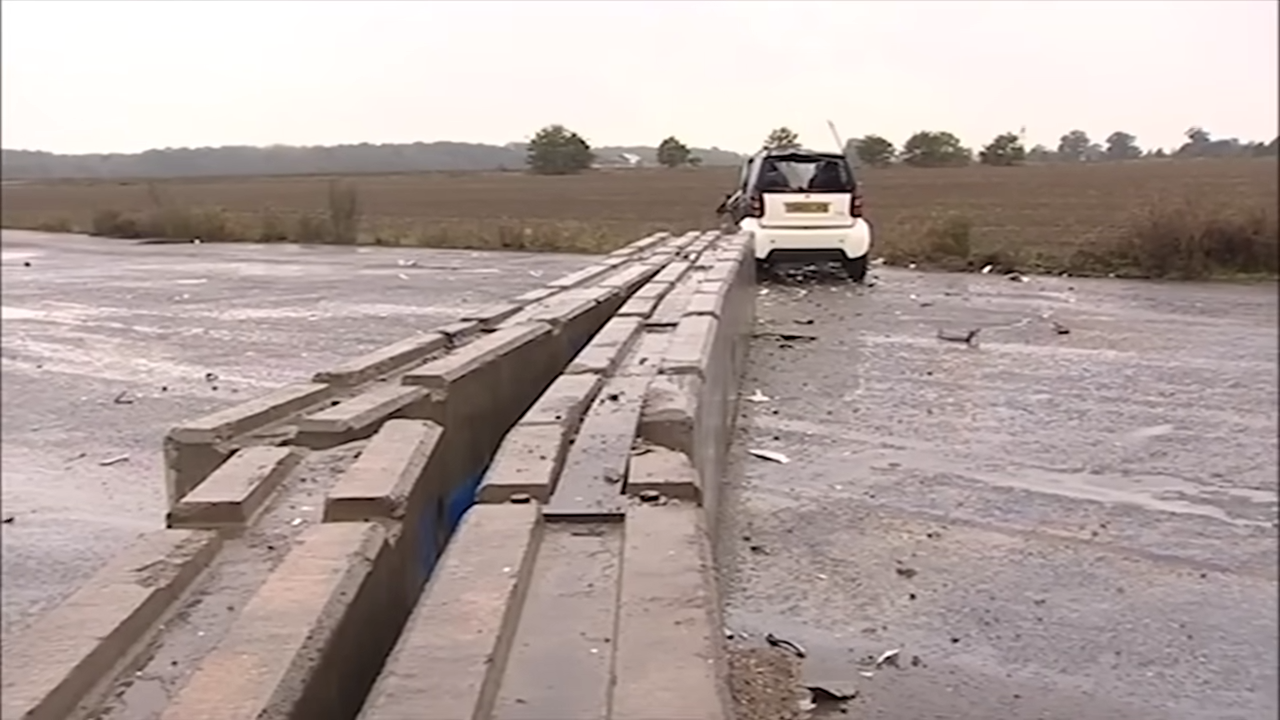 What happens when a Smart Car faces high-impact crashes