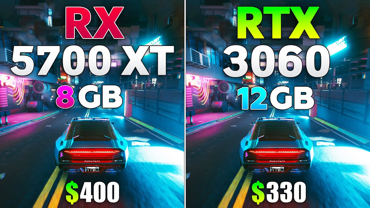 RTX 3060 vs RX 5700 XT - Test in 8 games