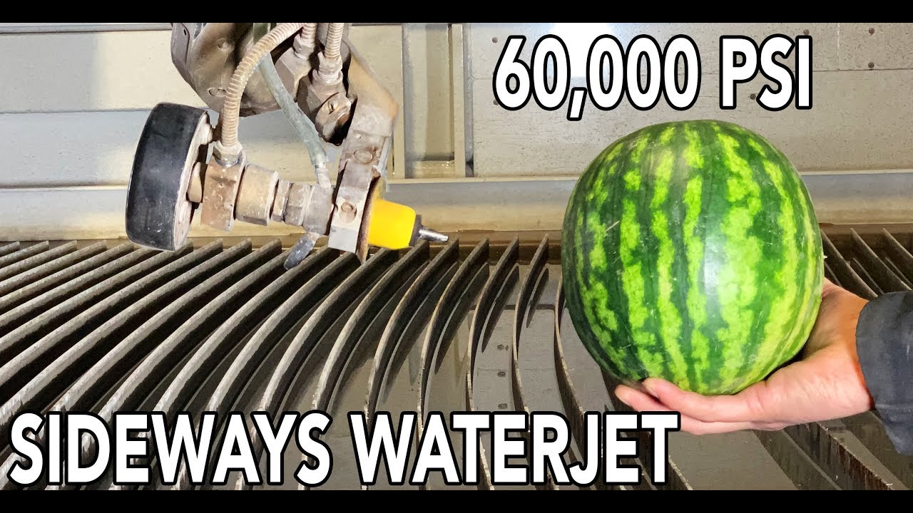Shooting a 60,000 PSI Waterjet Sideways - Ultimate Squirtgun