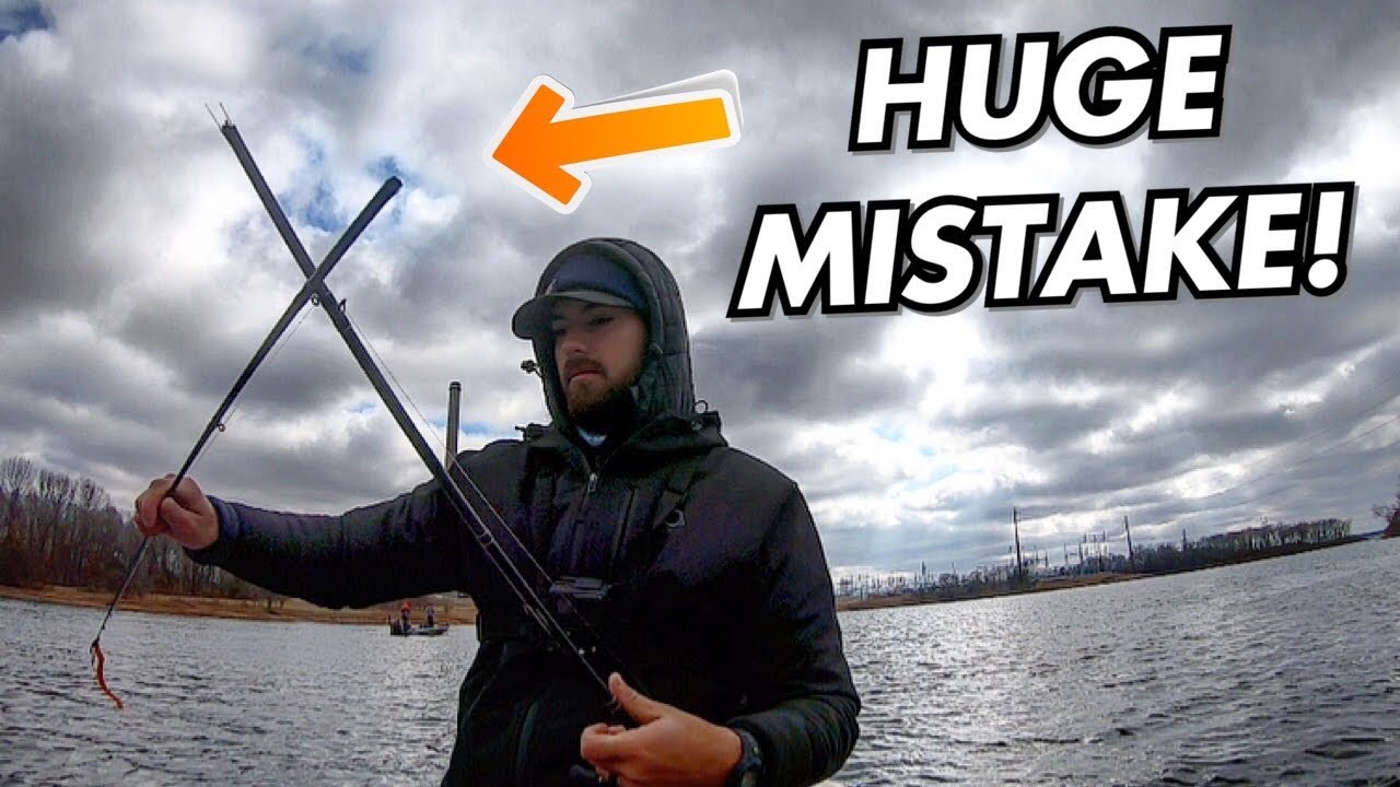 Ten hour winter fishing trip results in two broken rods