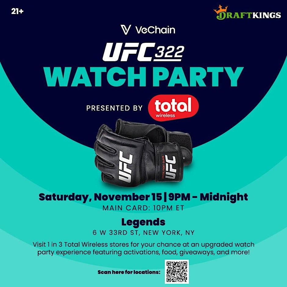 UFC 322 WATCH PARTY WITH DRAFTKINGS, NYC