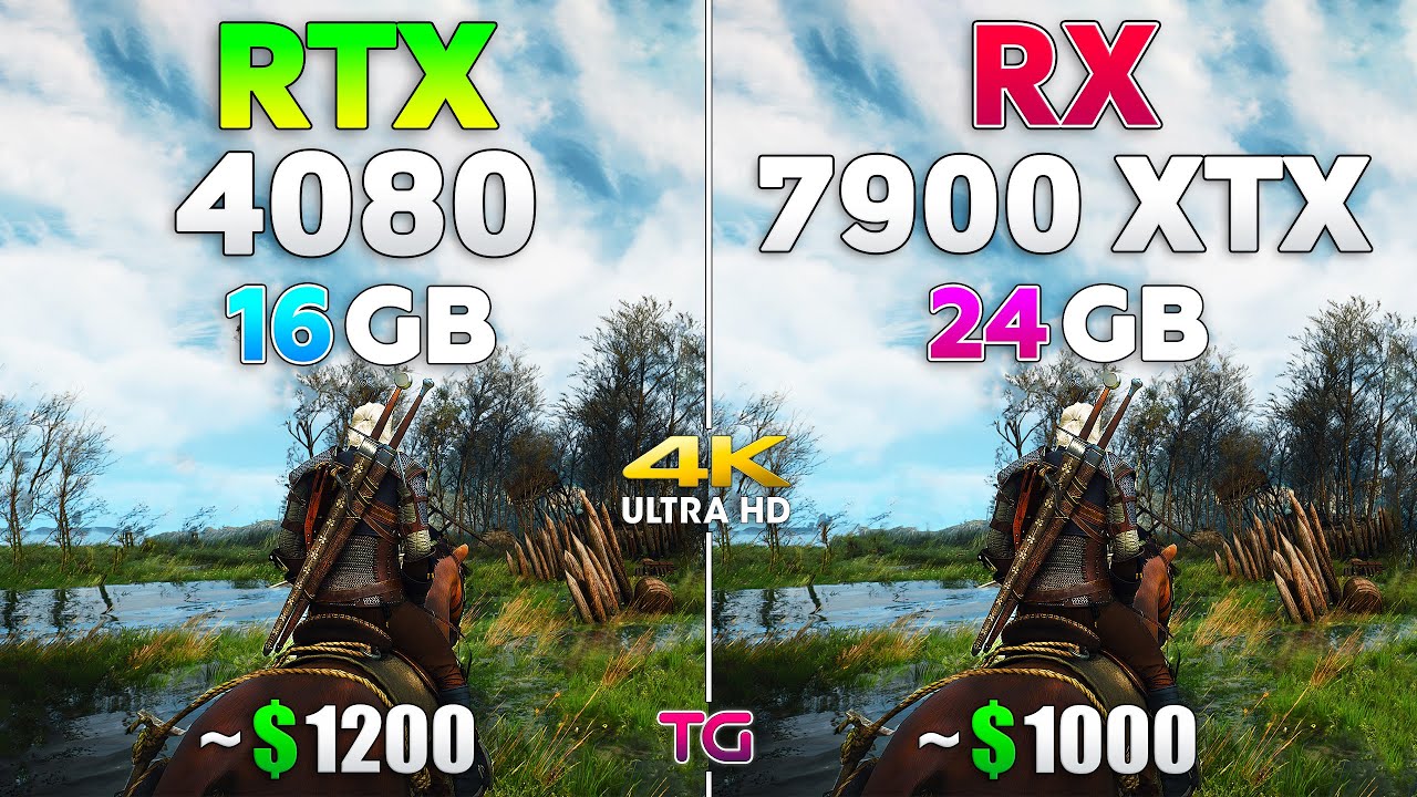 RTX 4080 vs RX 7900 XTX - Test in 8 games l 4K ray tracing