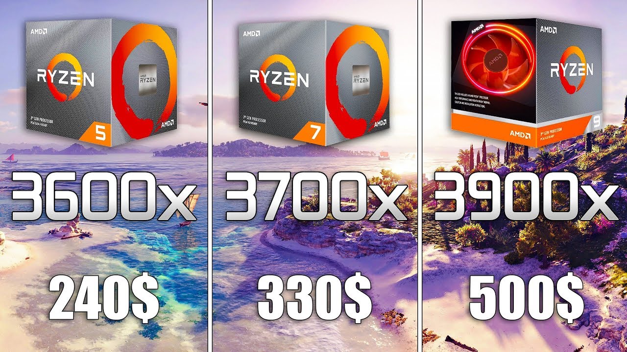 Ryzen 5 3600X vs Ryzen 7 3700X vs Ryzen 9 3900X