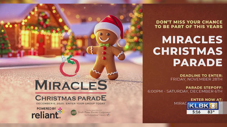 The 20th annual Miracles Christmas Parade powered by Reliant is December 6