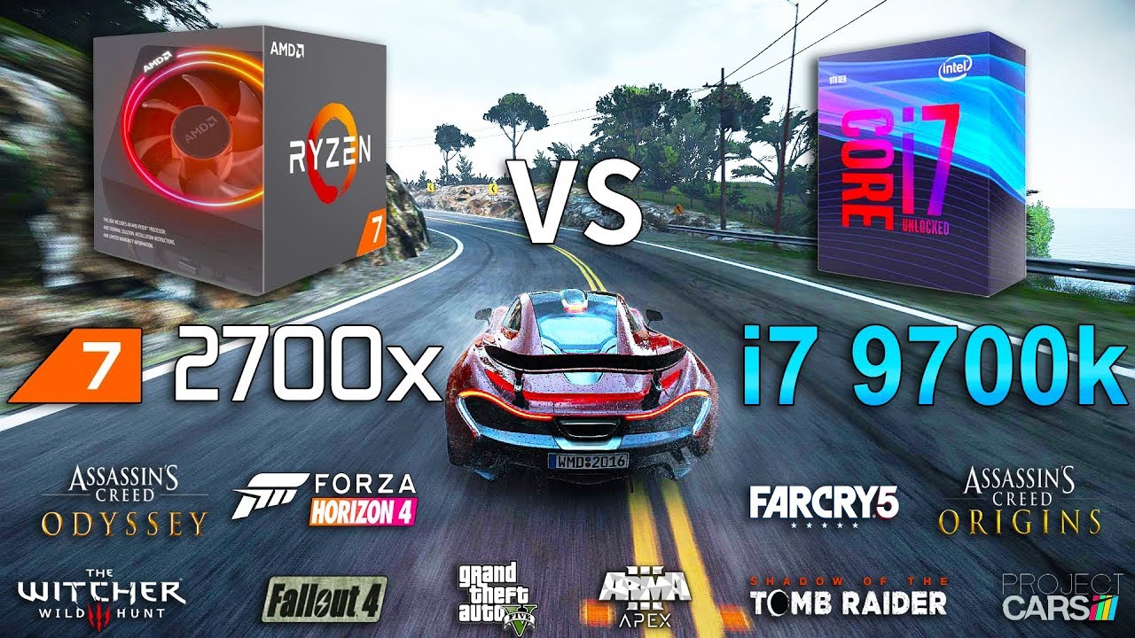 Core i7-9700K vs Ryzen 7 2700X test in 10 games