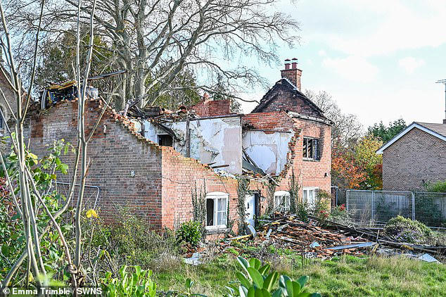 Period property reduced to rubble after it was hit by storms and fire ...