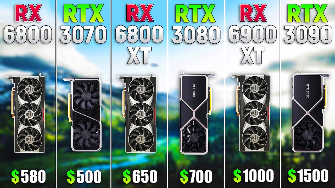 RX 6800 vs RTX 3070 vs RX 6800 XT vs RTX 3080 vs RX 6900XT vs RTX 3090 ...