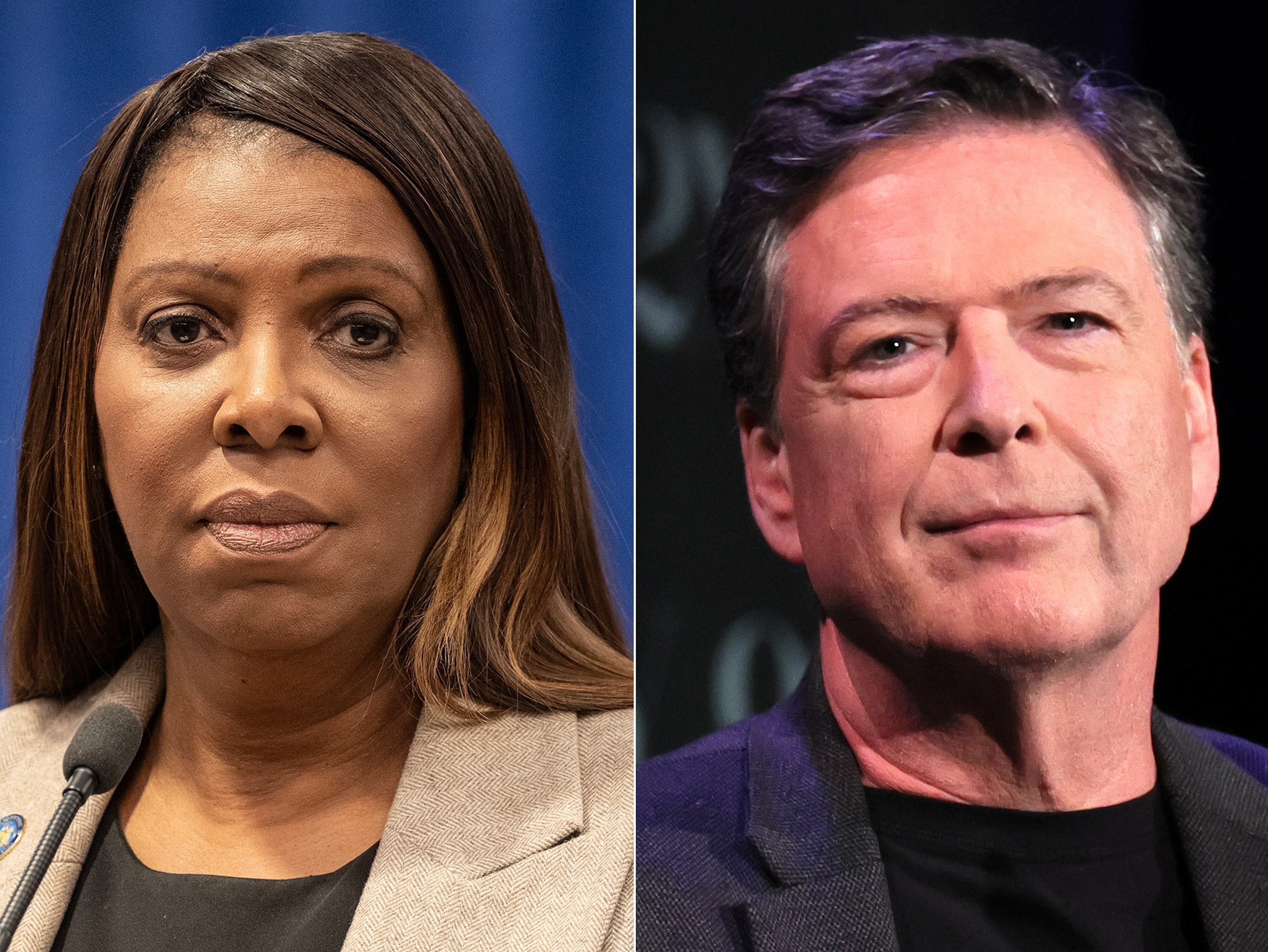 Judge tosses indictments against James Comey and Letitia James
