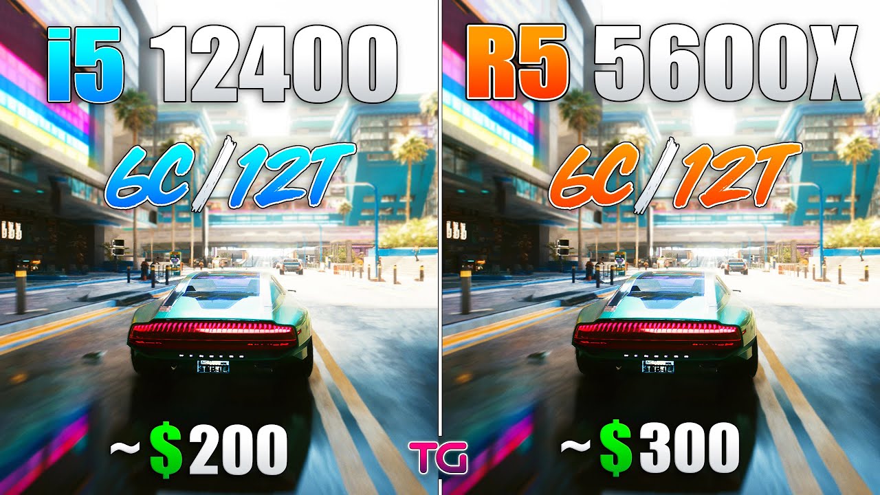 Core i5 12400 vs Ryzen 5 5600X - Test in 10 games