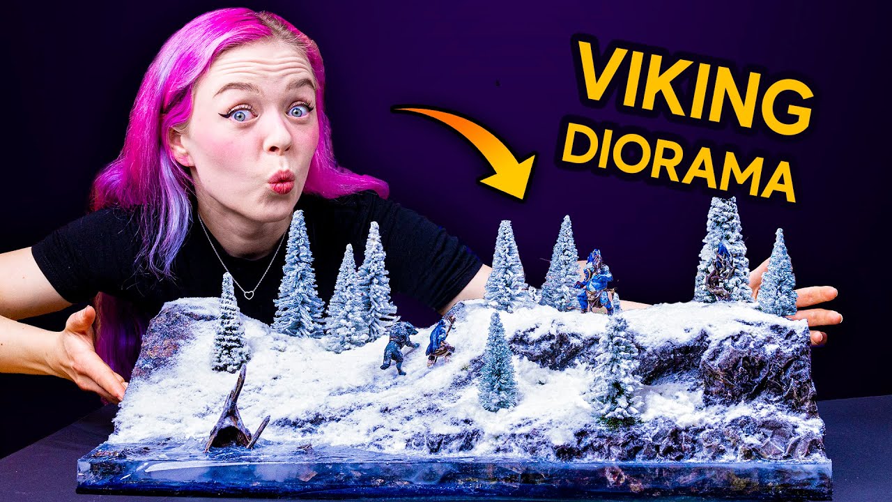Epic Frozen Viking Diorama | Resin River & Norse Mythology Build