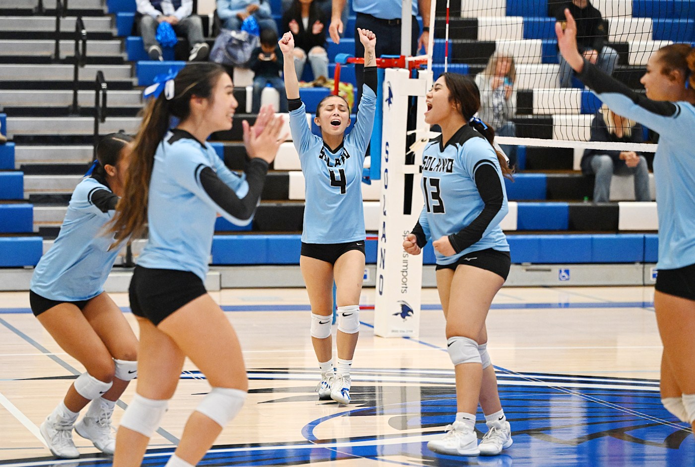 Solano College volleyball’s sophomore quartet stars in sweep of Mendocino