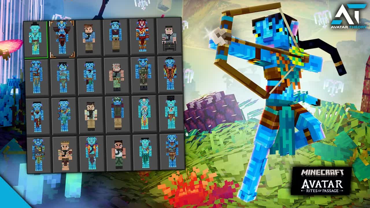 All 25 skins | Rites of Passage - Avatar DLC in Minecraft