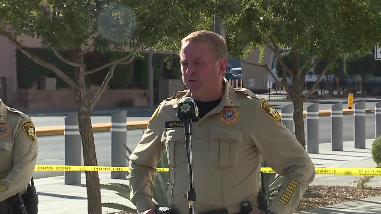 [FULL PRESSER] LVMPD Sheriff Gives Details on Bombing Near Strip, No ...