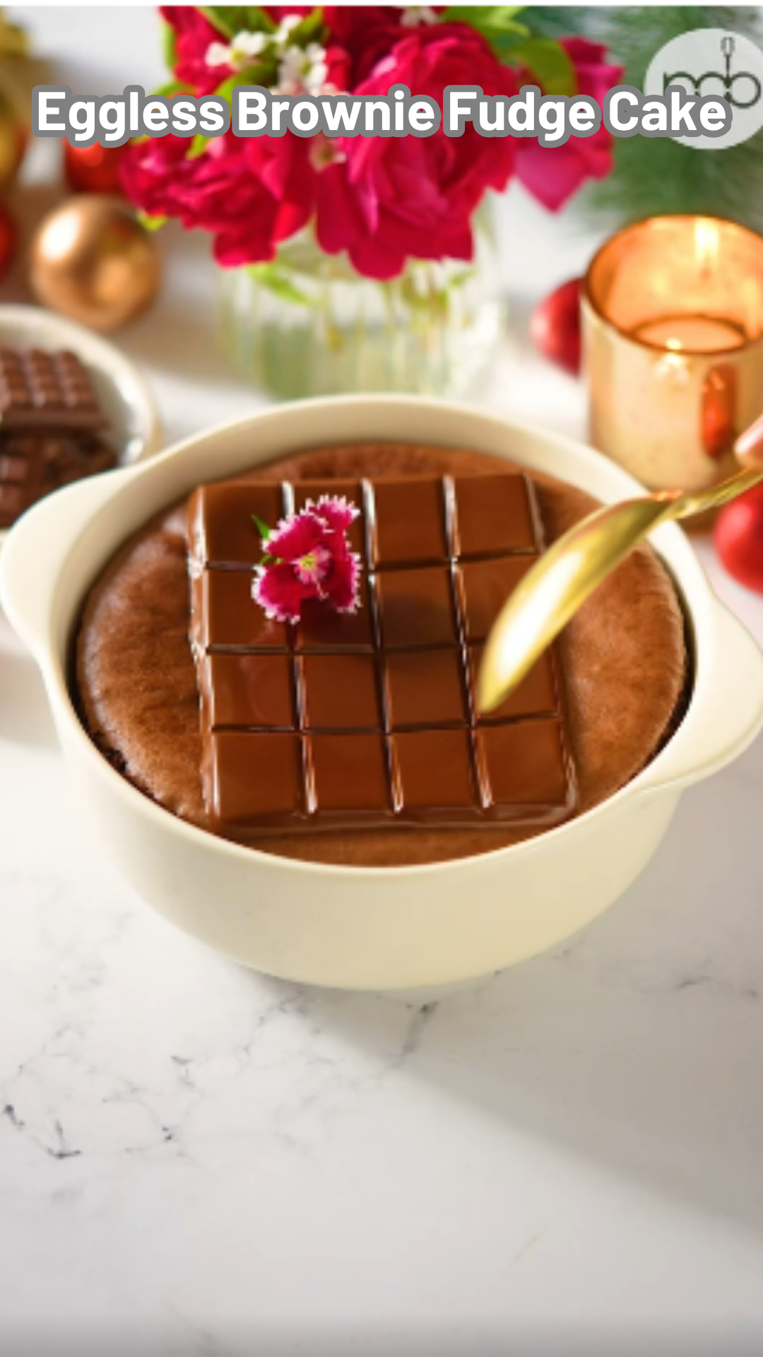 Eggless Brownie Fudge Cake — Rich, Decadent, and Chocolatey!