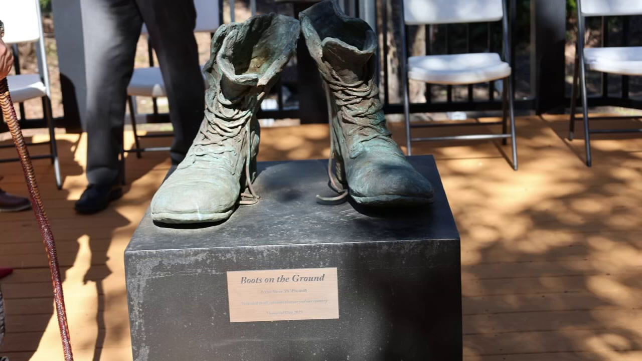 Casselberry unveils ‘Boots on the Ground’ military tribute sculpture
