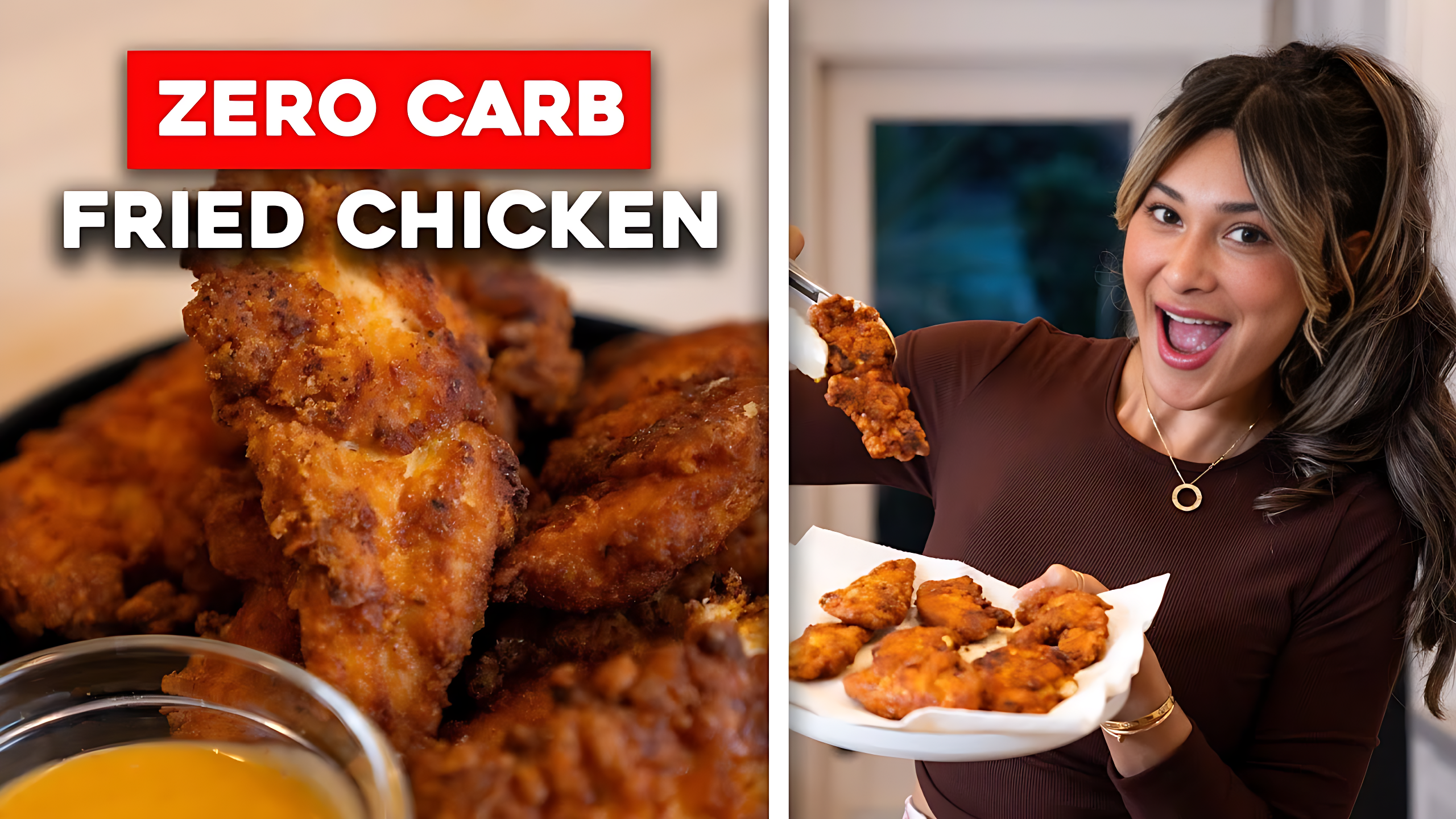 ZERO CARB Crispy Fried Chicken! Low Carb + High Protein