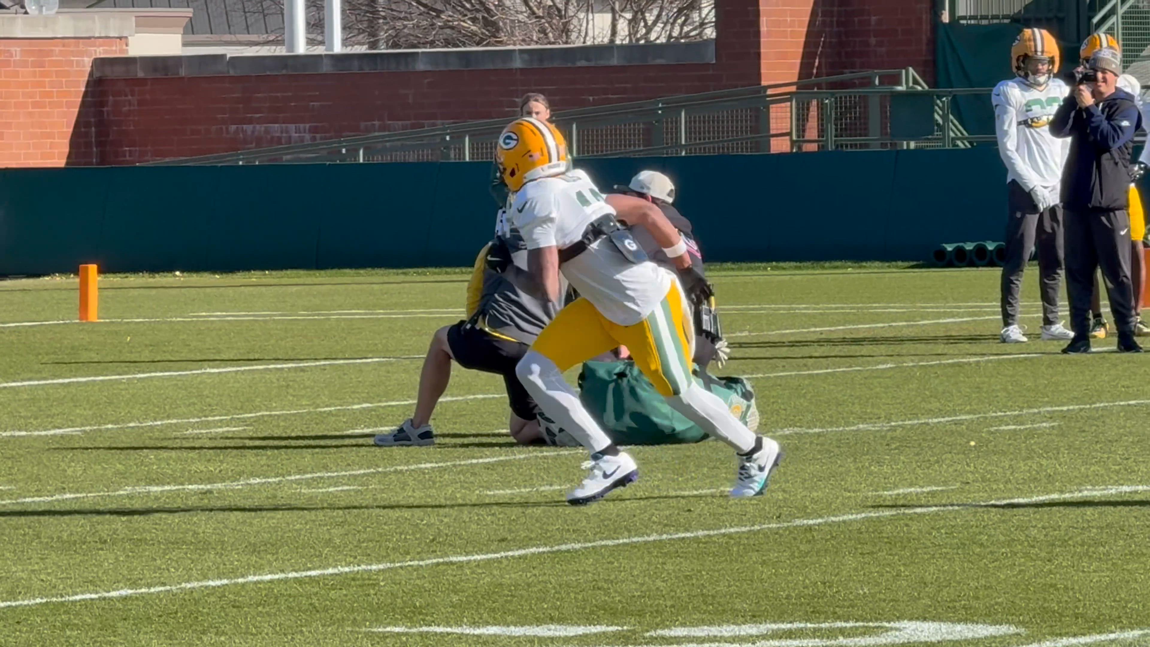 Offense Drills at Packers Practice on Nov. 13
