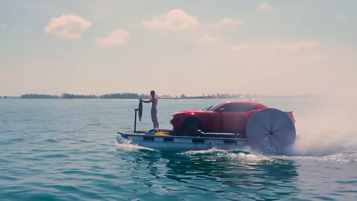 We Turned a Dodge Hellcat Into a Boat
