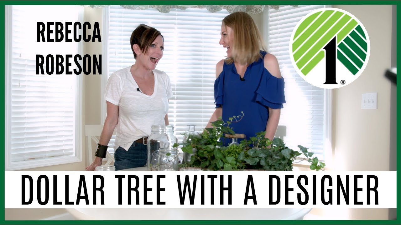 Dollar Tree shop with me + DIYs with interior designer Rebecca Robeson!
