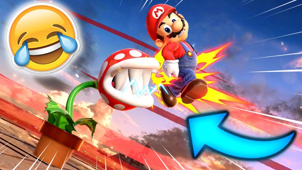 ¡Uuuoohh! 😂 La PLANTA PIRAÑA en Super SMASH BROS ULTIMATE | Cómo ...
