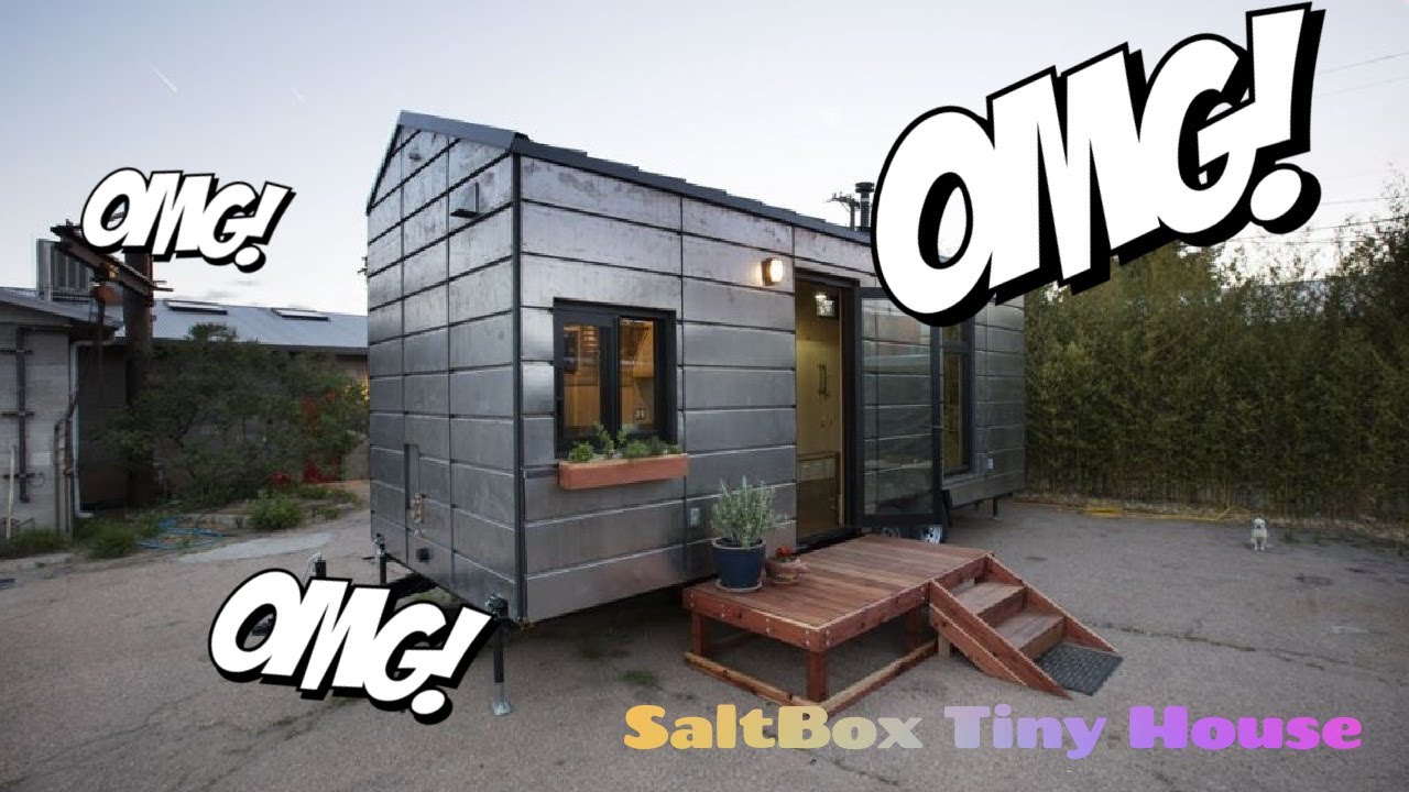 The SaltBox Tiny House Has a Cozy Interior Paired With a Steel Exterior ...