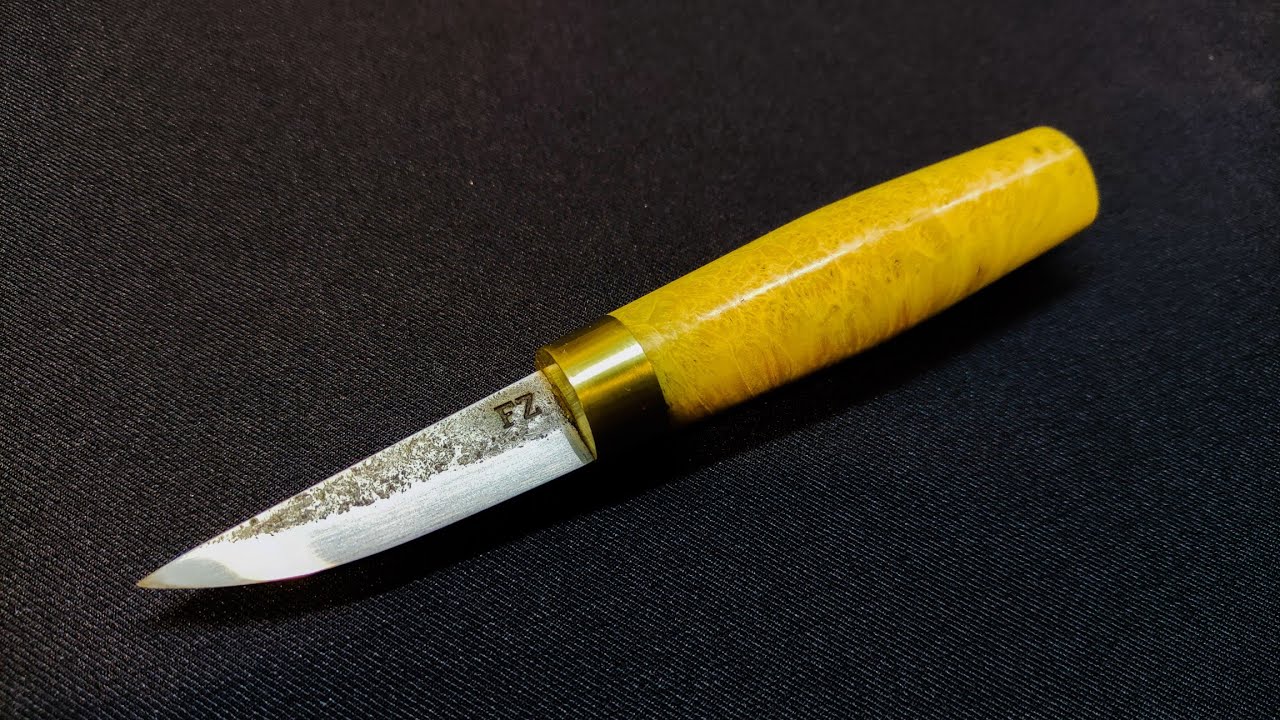 Make a knife for carving wood from an old bearing