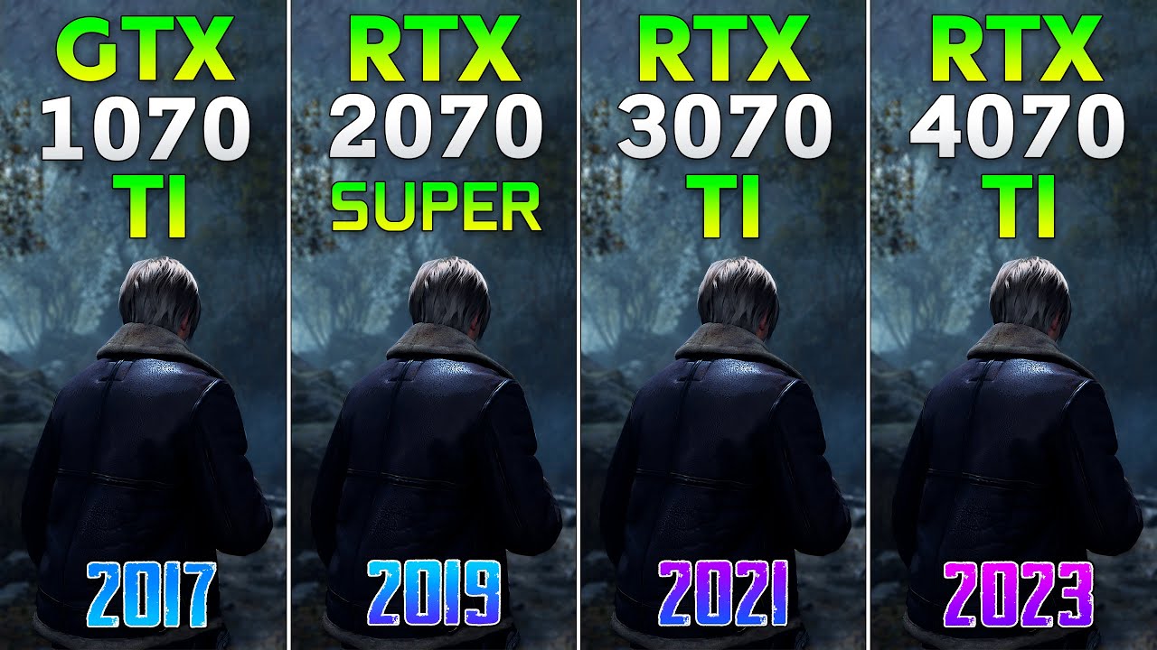 GTX 1070 Ti vs RTX 2070 Super vs RTX 3070 Ti vs RTX 4070 Ti - Test in 8 ...