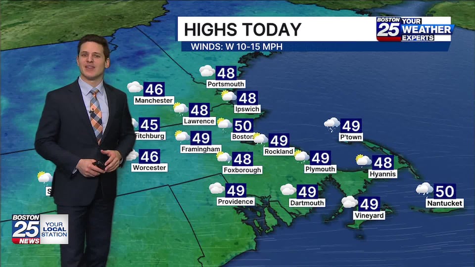 Boston 25 Weather: Thursday afternoon forecast