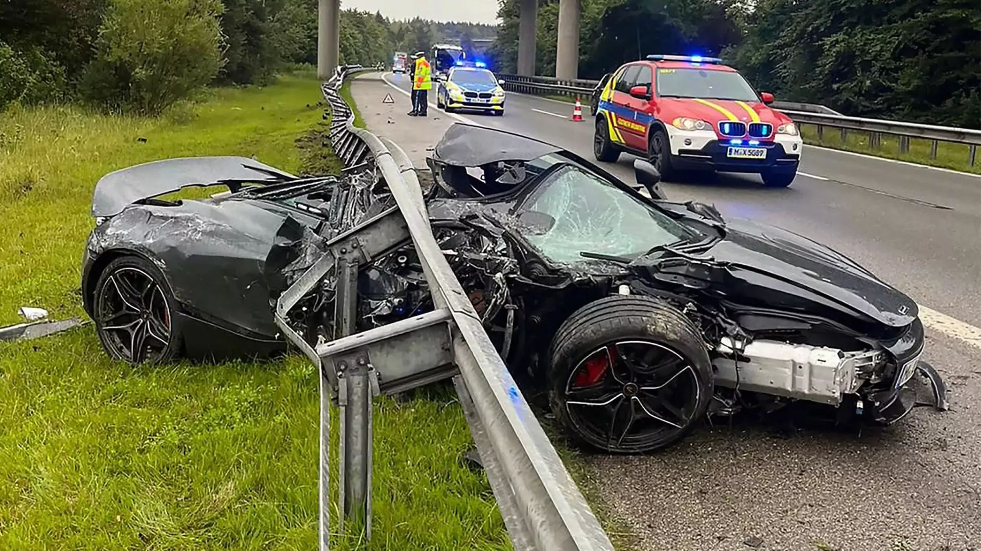 McLaren 720S Totaled in Autobahn Crash Near Munich