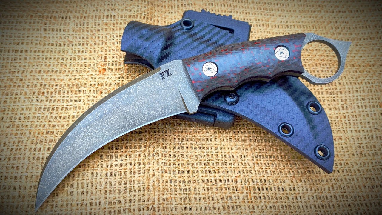 Wootz karambit from bearing balls