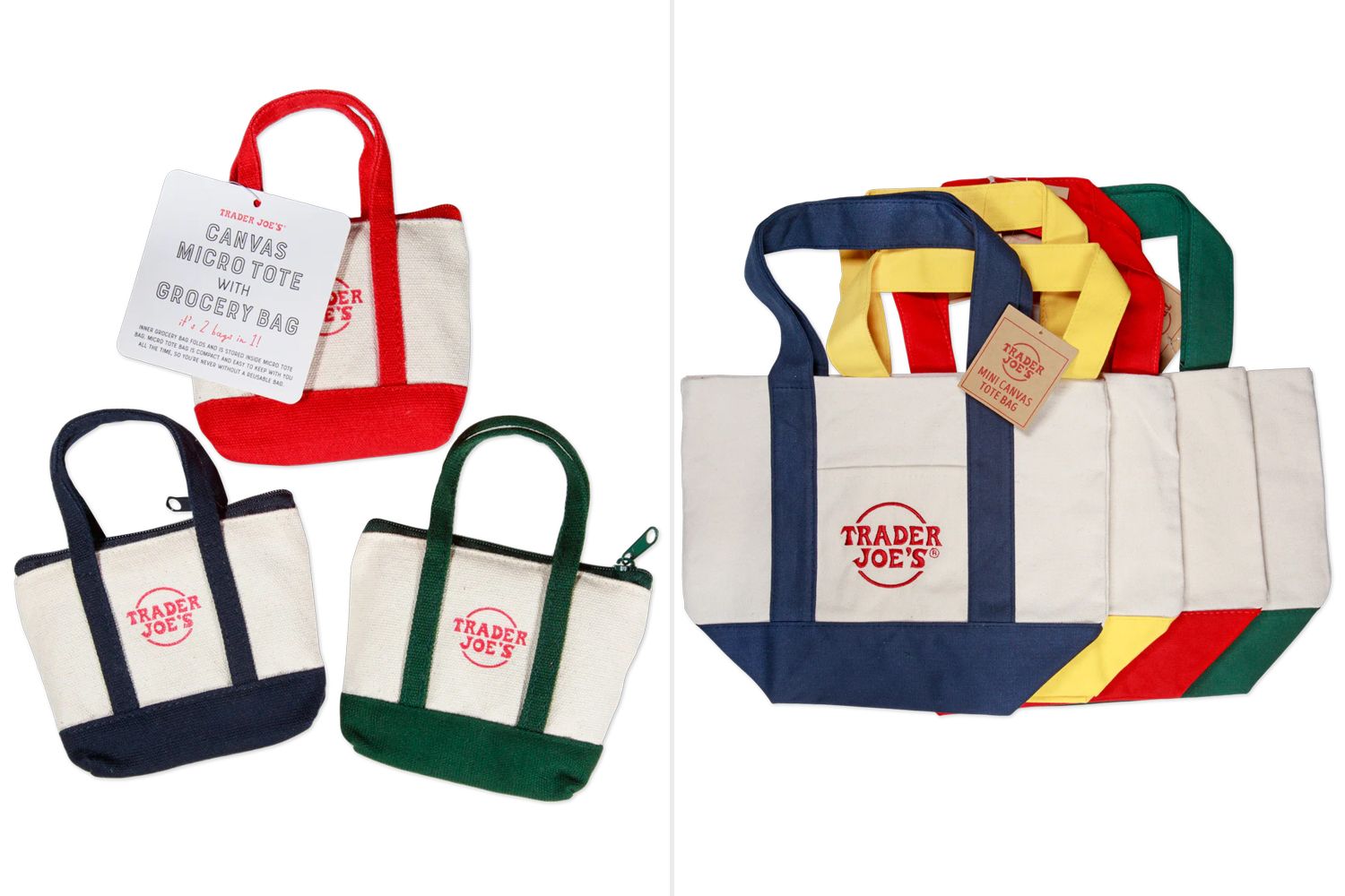 Trader Joe's Releases Micro Canvas Totes That Are a Fraction of the ...