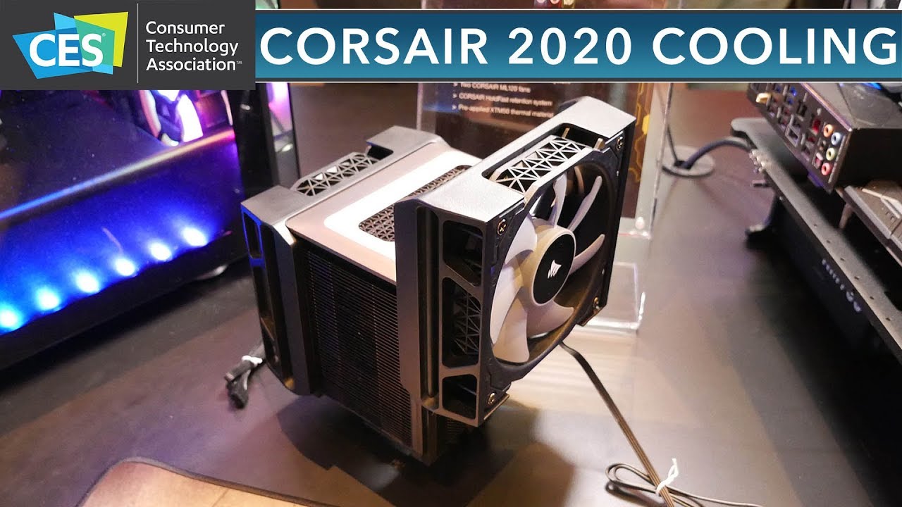 CES 2020: Corsair A500 cooler and iCUE H100i RGB PRO XT