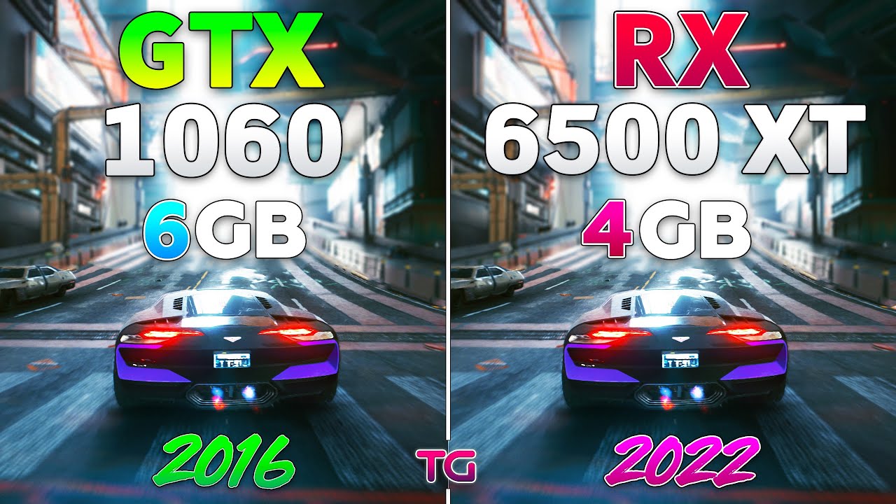 RX 6500 XT vs GTX 1060 - Test in 10 games