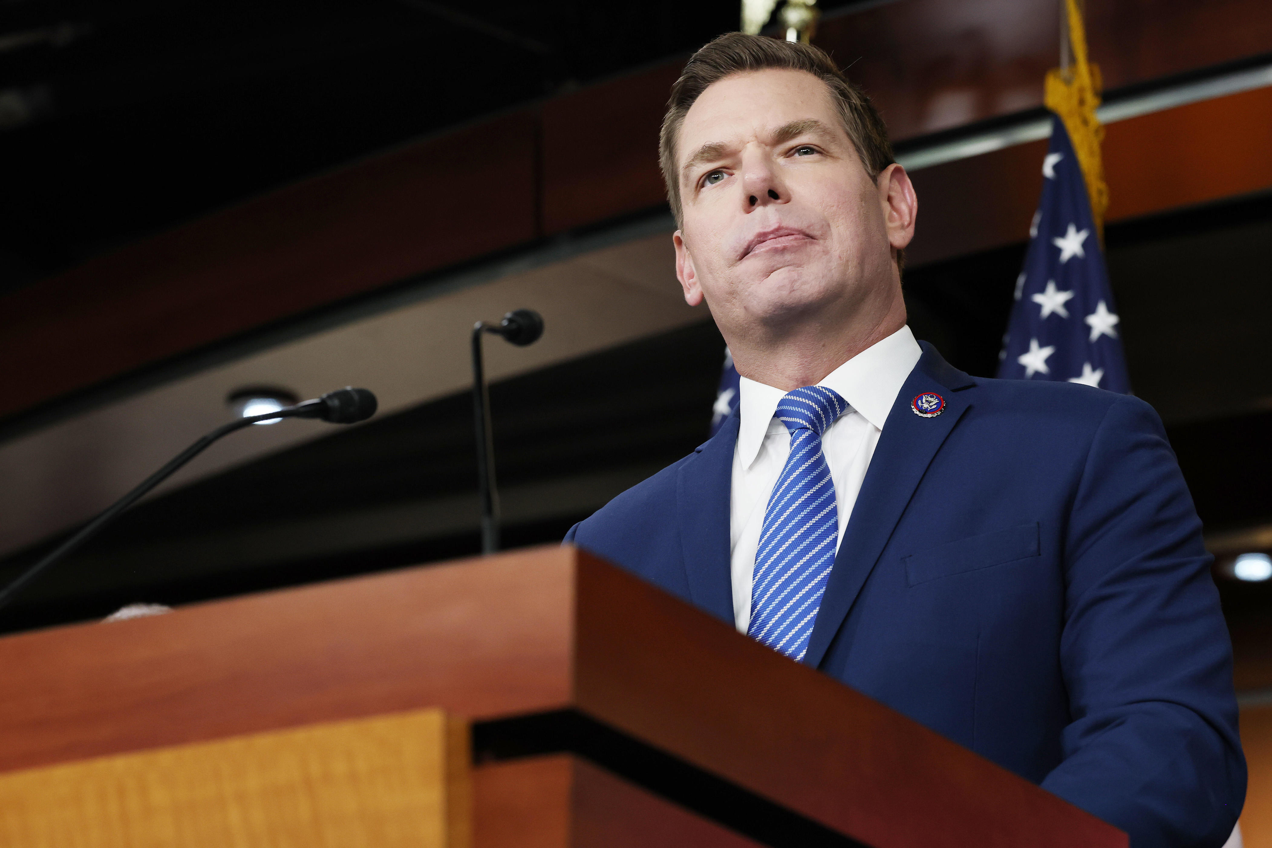 Referral For Criminal Probe Filed Against Rep. Swalwell By Trump Official
