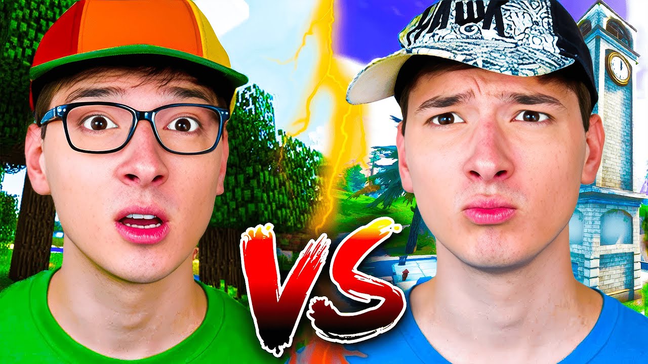 Minecraft kid vs Fortnite kid roast battle
