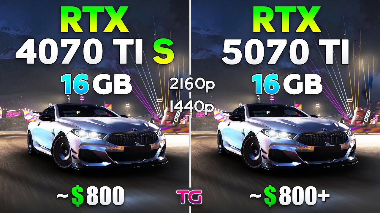 RTX 5070 Ti vs RTX 4070 Ti Super - Test in 1440p & 4K