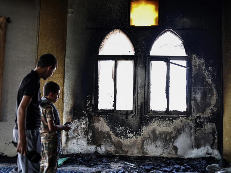 Israel-Gaza live updates: West Bank mosque torched by Israeli settlers