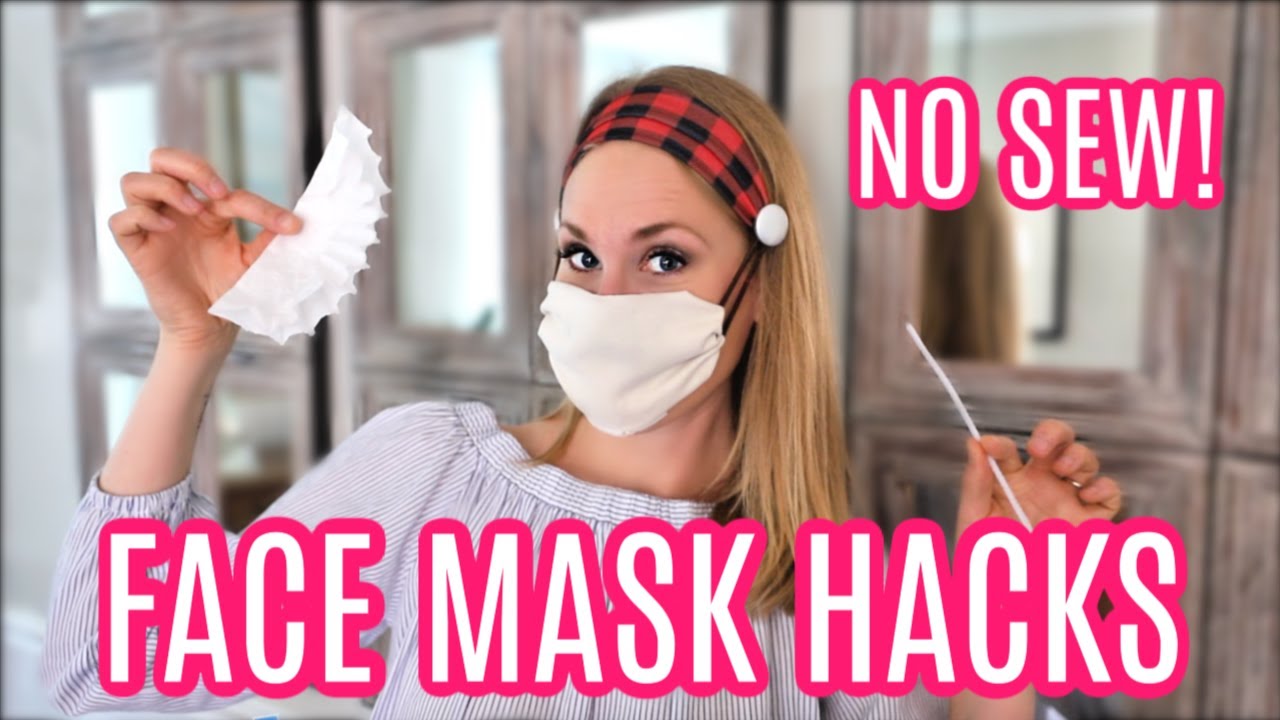 DIY no sew face mask upgrades! (so they won't hurt!)