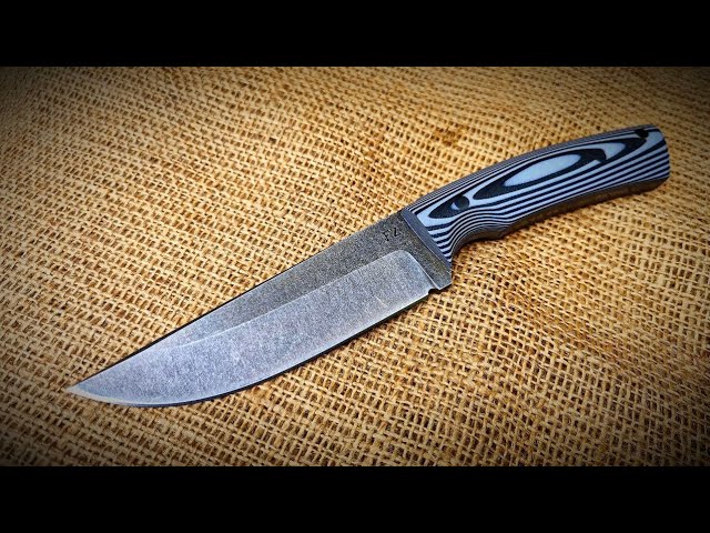 I made a sharp knife from an old broken axe. Epic finish