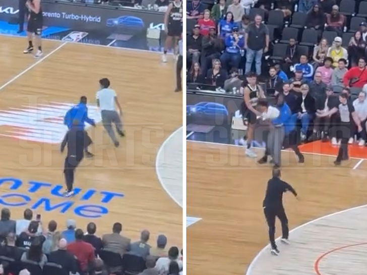 Fan Storms Court During Clippers Vs. Nuggets Game, Puts Security On Skates