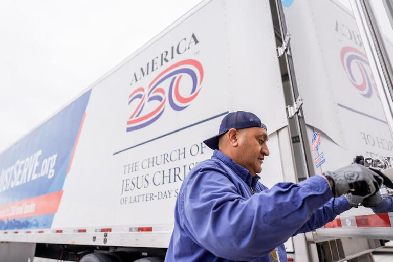 Church of Jesus Christ sends 250 trucks to food banks in each state for ...