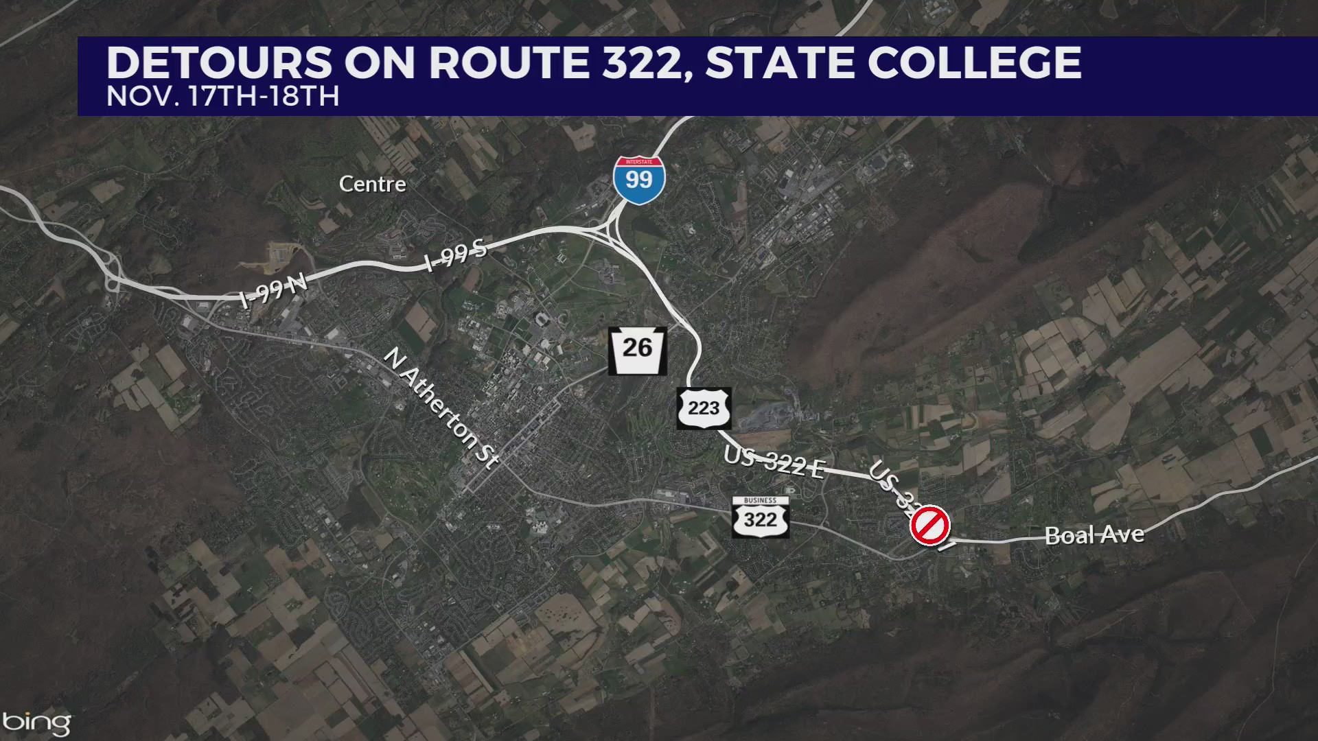 More bridge repair work planned for Route 322 in Centre County