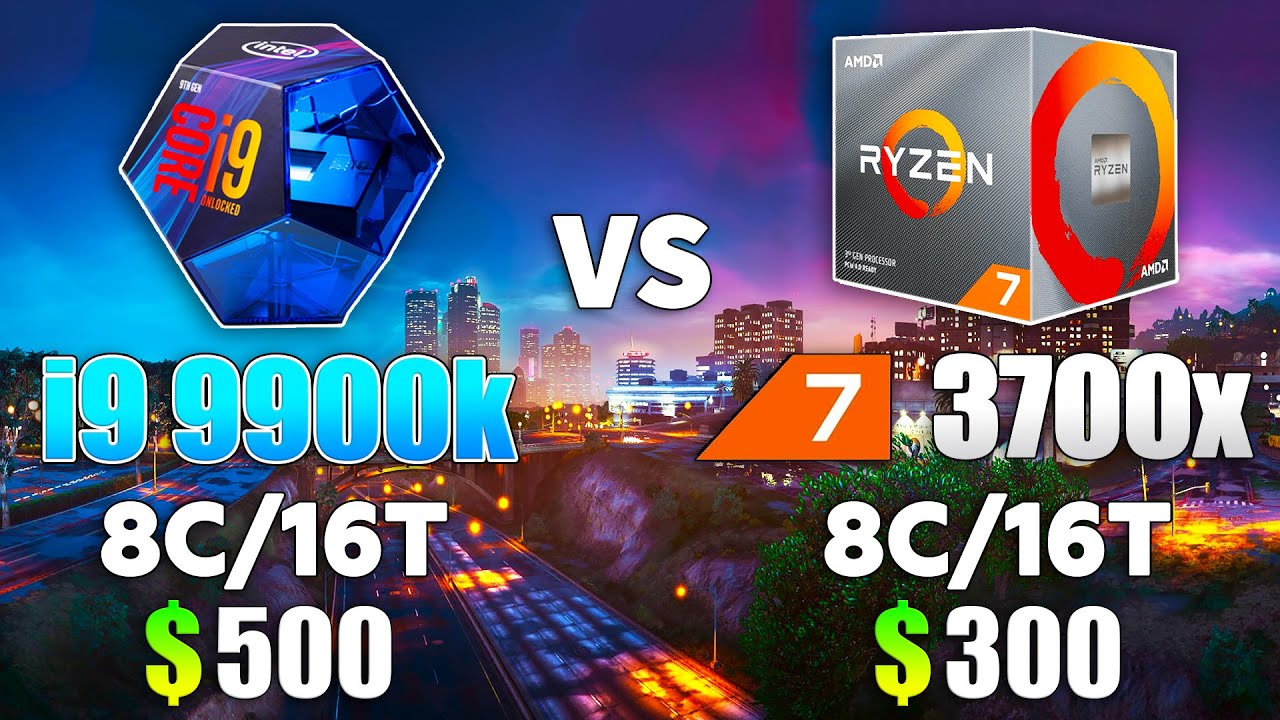 Ryzen 7 3700X vs Core i9 9900K test in 10 games