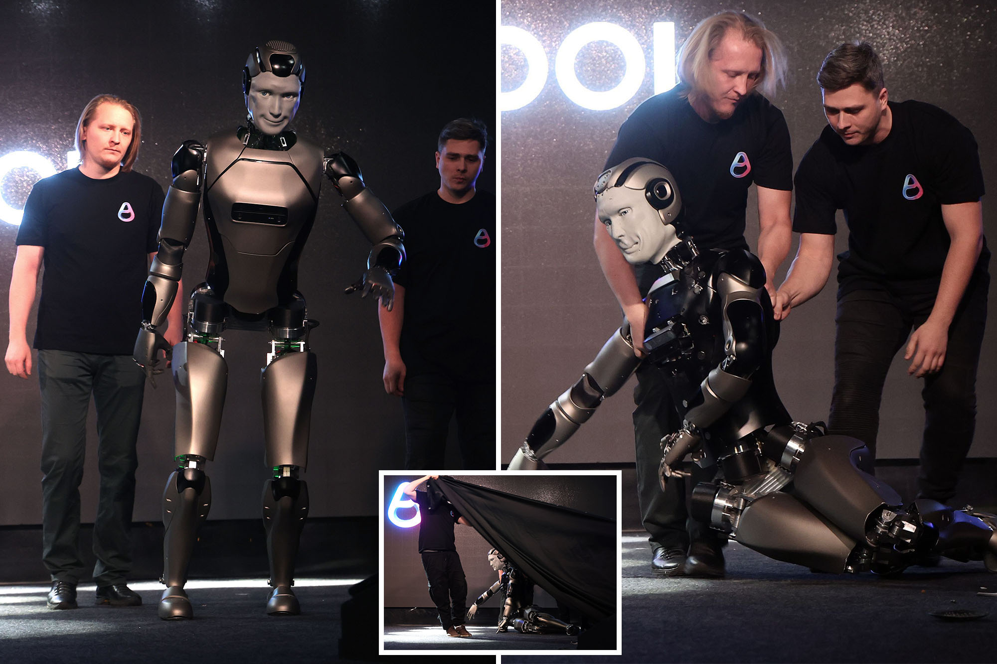 Russian AI robot faceplants hard during grand Moscow reveal as ‘Rocky ...