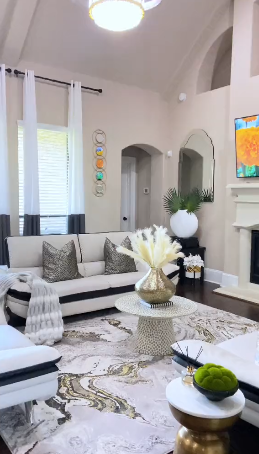Explore a modern glam home with style and elegance