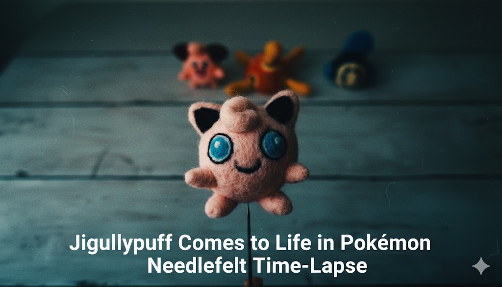 Jigglypuff Comes to Life in Pokémon Needlefelt Time-Lapse