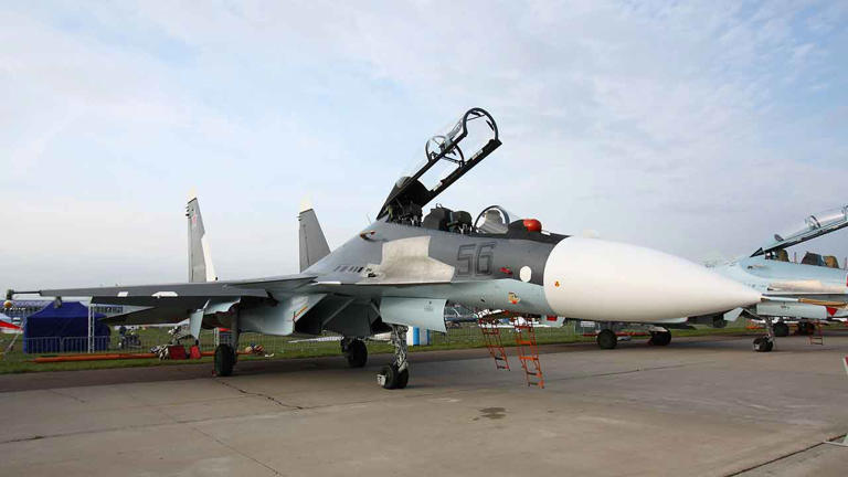 Russian Su-30SM Fighter Jet Crashes in Forested Area in Karelia