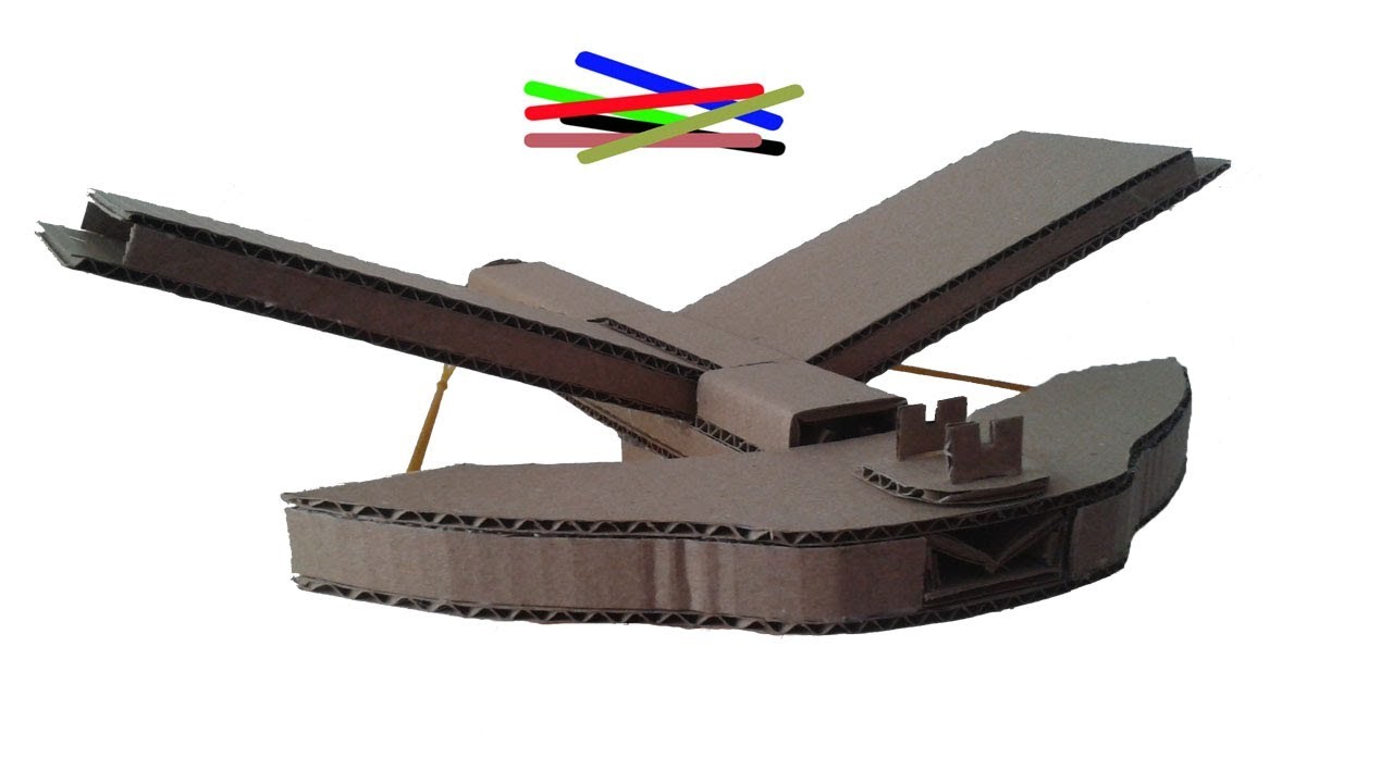 How to make a cardboard crossbow that really works! | DIY paper shooter ...