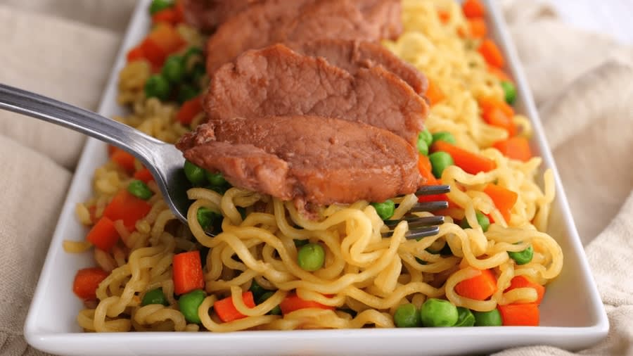 Quick and budget-friendly Asian pork tenderloin skillet