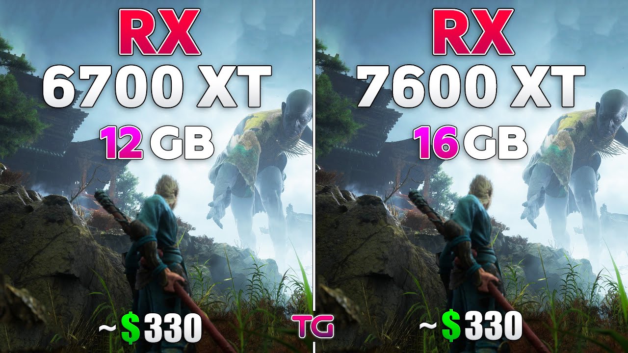 RX 6700 XT vs RX 7600 XT - Test in 10 games